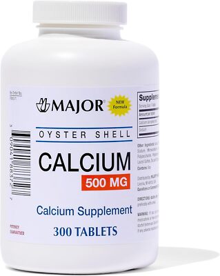 Major Oyster Shell 500mg Calcium Supplement, 300ct | eBay