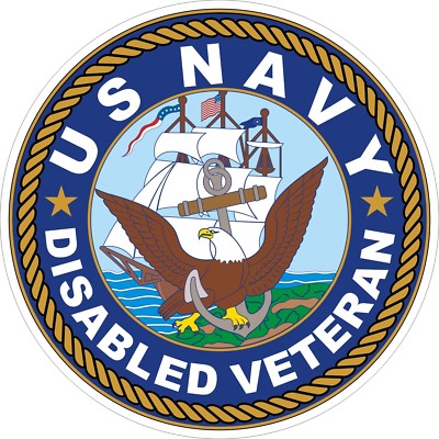 U.S. Navy Disabled Veteran Decal / Sticker | eBay