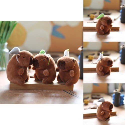 Able Cuddly Capybara Plush Toy Keychain Soft Short Plush Stuffed Animal ...