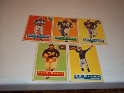 1956 Topps Football Cards Casares Rechichar Brown Rogel Bielski For ...