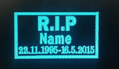 **CUSTOM** Personalised RIP Memorial Day Name Date Embroidery Sew on ...