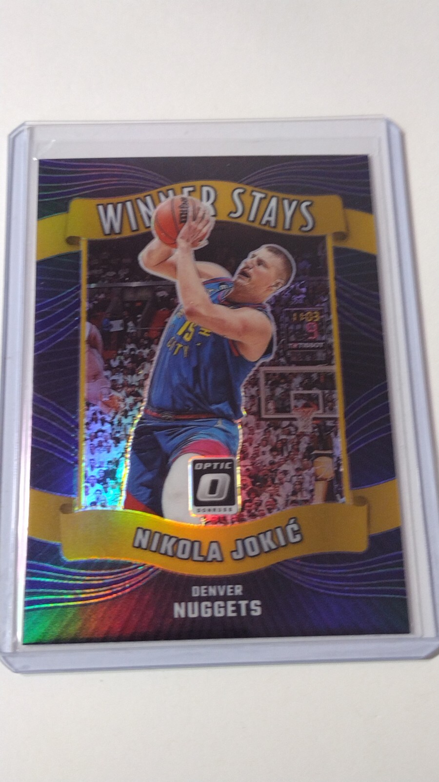2023-24 Donruss Optic Basketball Nikola Jokic Winner Stays Purple Prizm ...