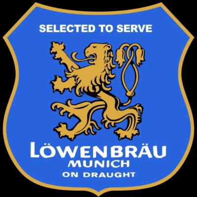 Lowenbrau Beer Lion & Shield NEW Steel Sign: 40" Wide Diecut USA STEEL ...