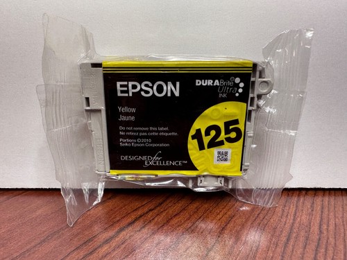 Epson 125 Printer Cartridge (NEW) OEM Yellow Ink | eBay