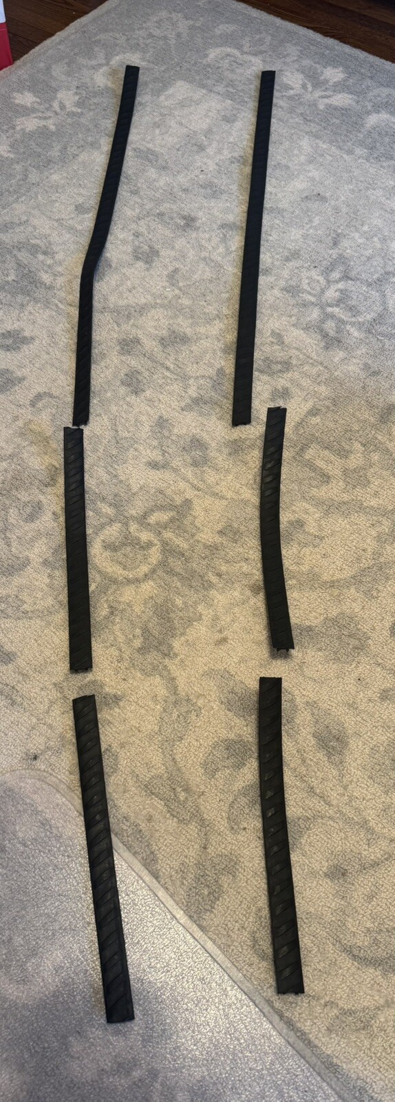 Pair Thule Rubber Strip Replacement for Wingbar AeroBlade & Edge 52102 ...