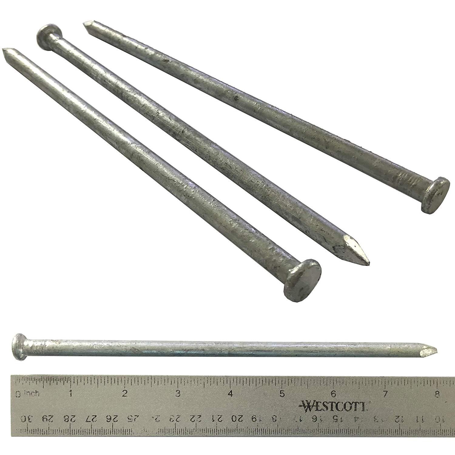 80d - 8" Galvanized Spike nails - 8" Common Galvanized nails | eBay