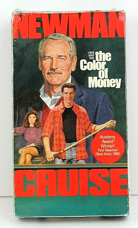 The Color of Money VHS 1986 Tom Cruise Paul Newman Movie Factory Sealed ...
