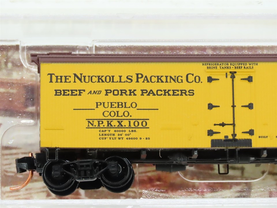 N Scale Micro-Trains MTL 05800536 NPKX Nuckoll's Packing Co 36' Wood ...