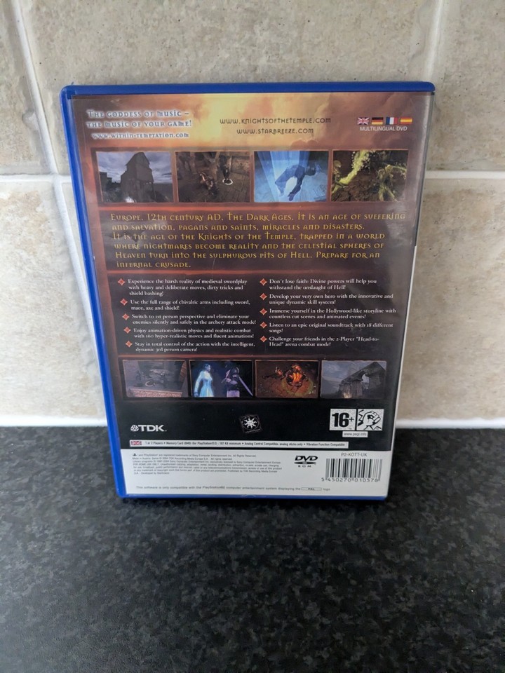 Knight of The Temple Infernal Crusade PS2 PlayStation 2 Complete | eBay UK