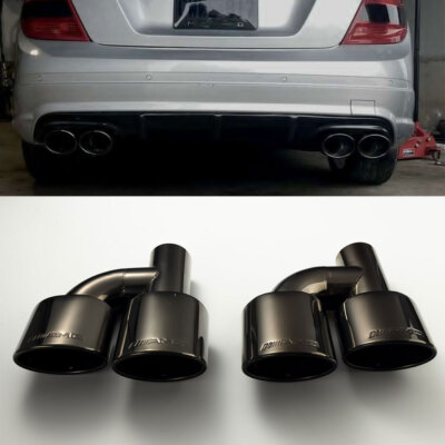 For Mercedes Benz AMG W212 E350 E400 C63 C300 C350 W204 Exhaust Tips ...