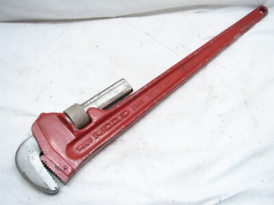 Vintage Ridgid 36 Iron Straight Pipe Wrench Oil Drilling Rig Tool Heavy ...