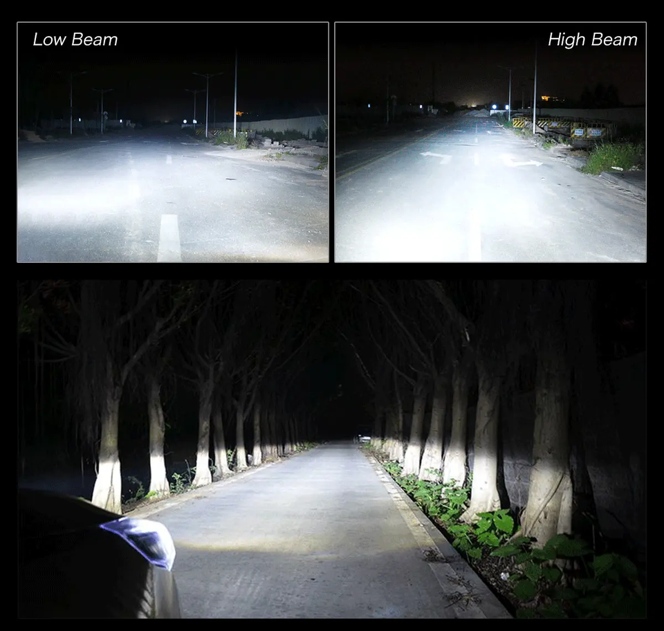 Canbus 20000LM 6000K 9005 LED Headlight Kit Hi/Lo Beam Bulbs Bright ...