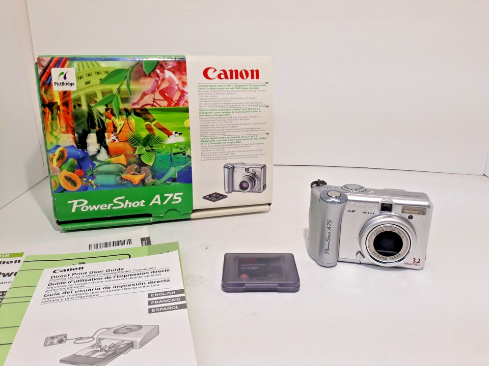 CANON Power Shot A75 Digital Camera With Box | eBay