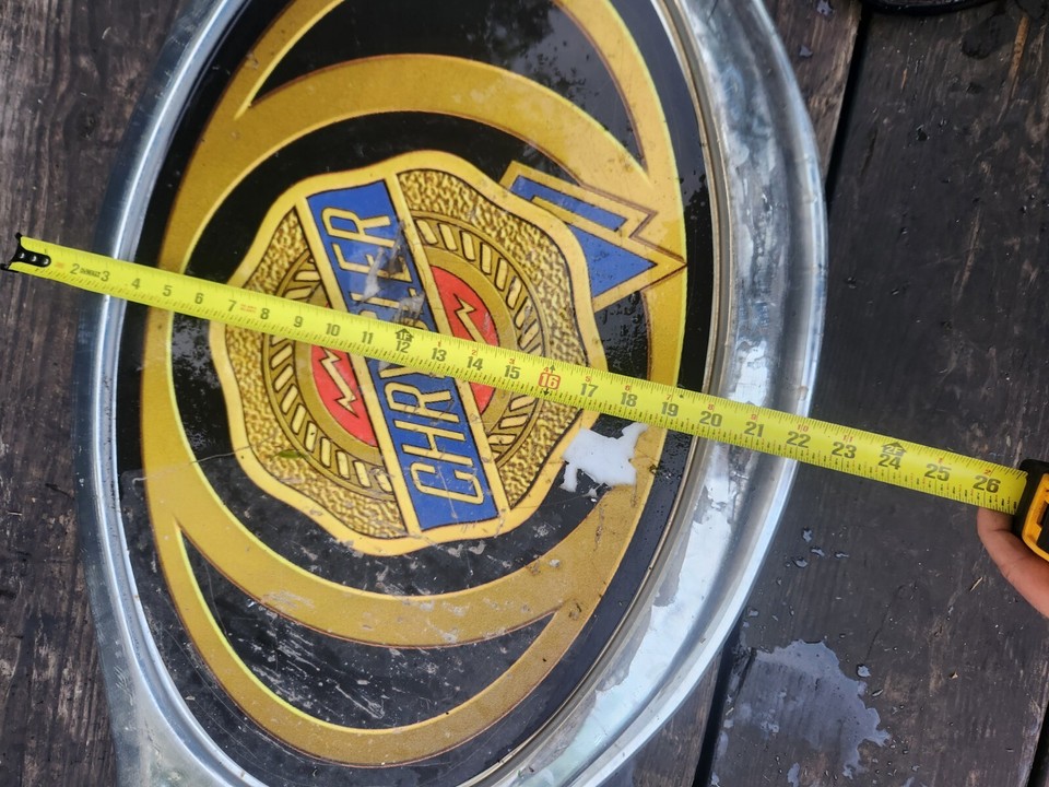 Vintage Large 12' Chrysler Dealership Sign Rare Mopar Dodge Old Logo ...