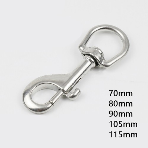 Bolt Snaps Scuba Diving 304 Marine Grade Stainless Steel Swivel Hook ...