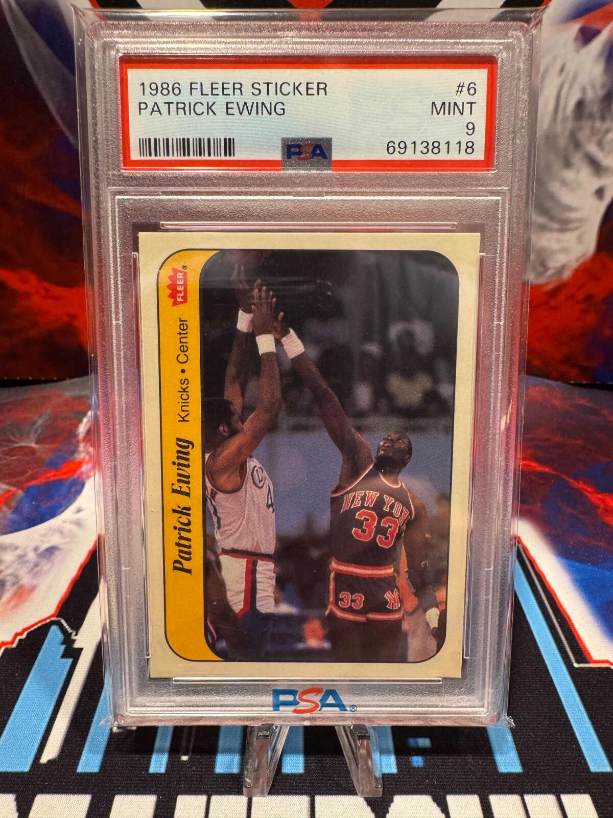 Patrick Ewing 1986 Fleer Sticker Base Price Guide - Sports Card Investor