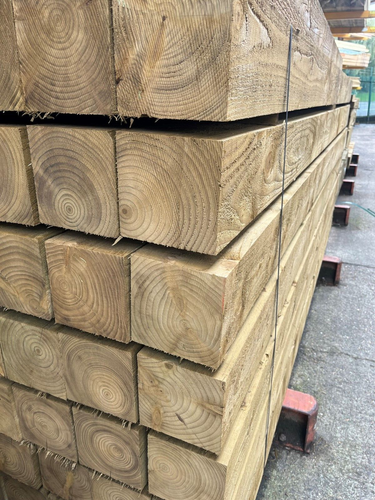Sawn Fence posts 150mm x 150mm Green treated Various lengths | eBay