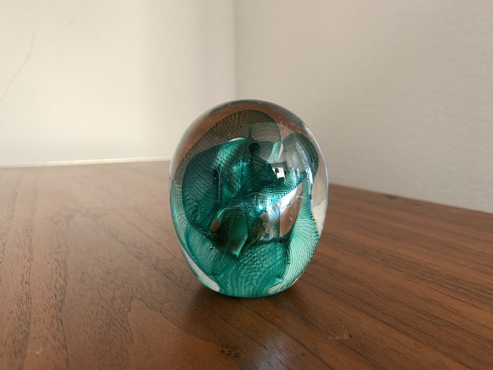 Robert Held Art Glass Paperweight Vase Canada American MID CENTURY ...