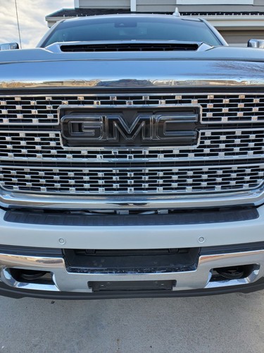 2019-2022 GMC Sierra Illuminated Front Grille Emblem 84741559 Black OEM ...