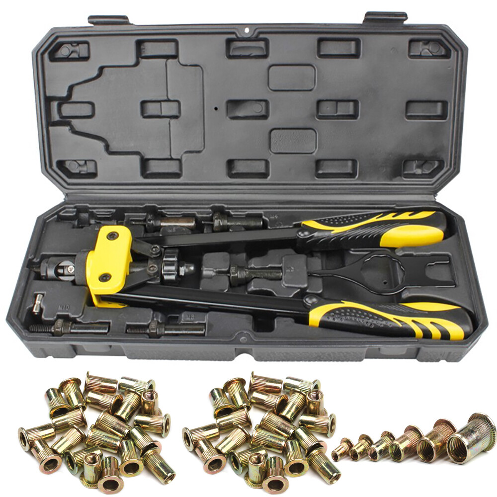 Rivet Gun Kit Rivnut Thread Setting Tool Nut Setter NutSert Metric SAE ...