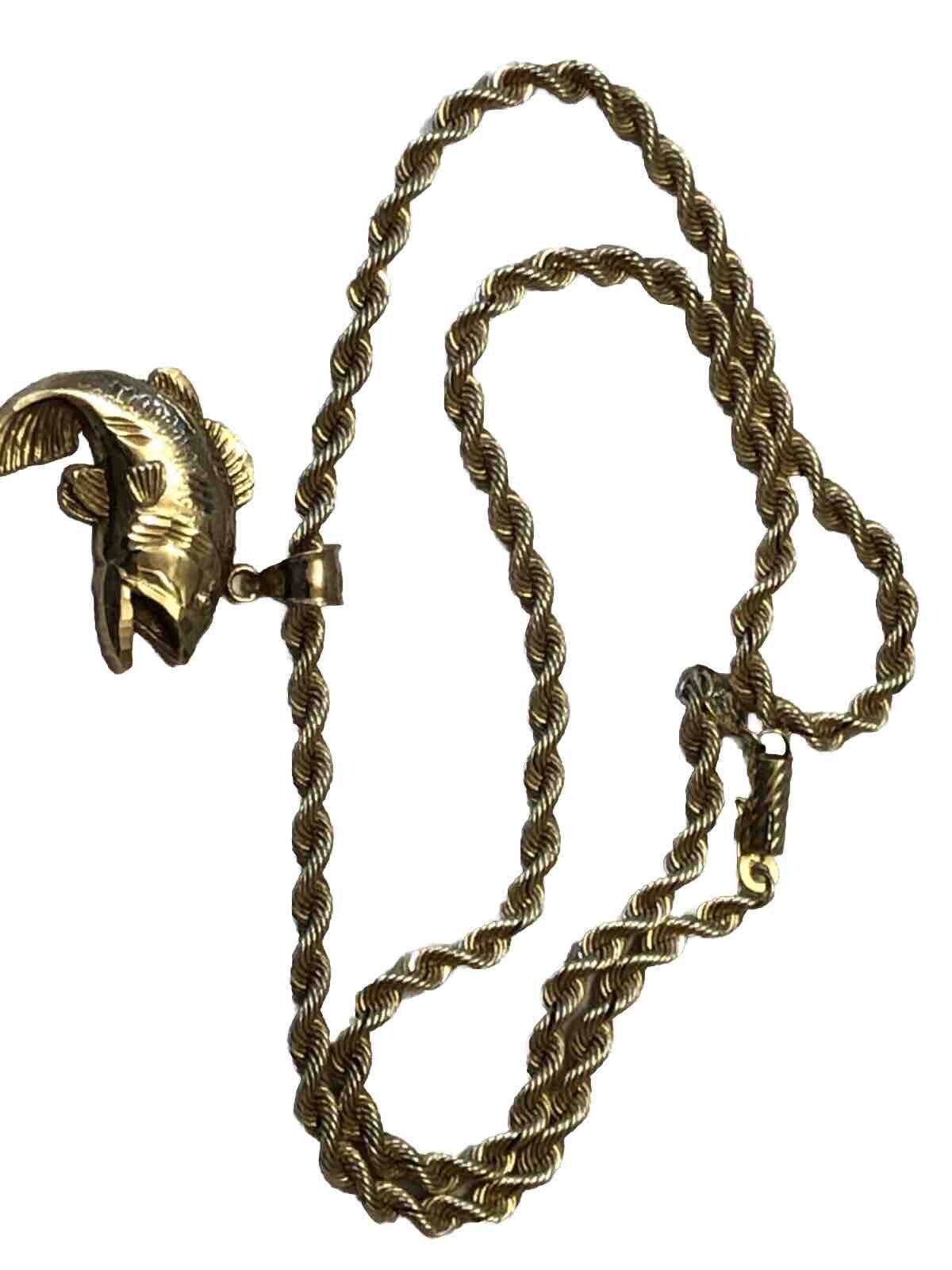 14k yellow gold necklace 18.0" solid silk rope chain 18.00g Fortunoff ...