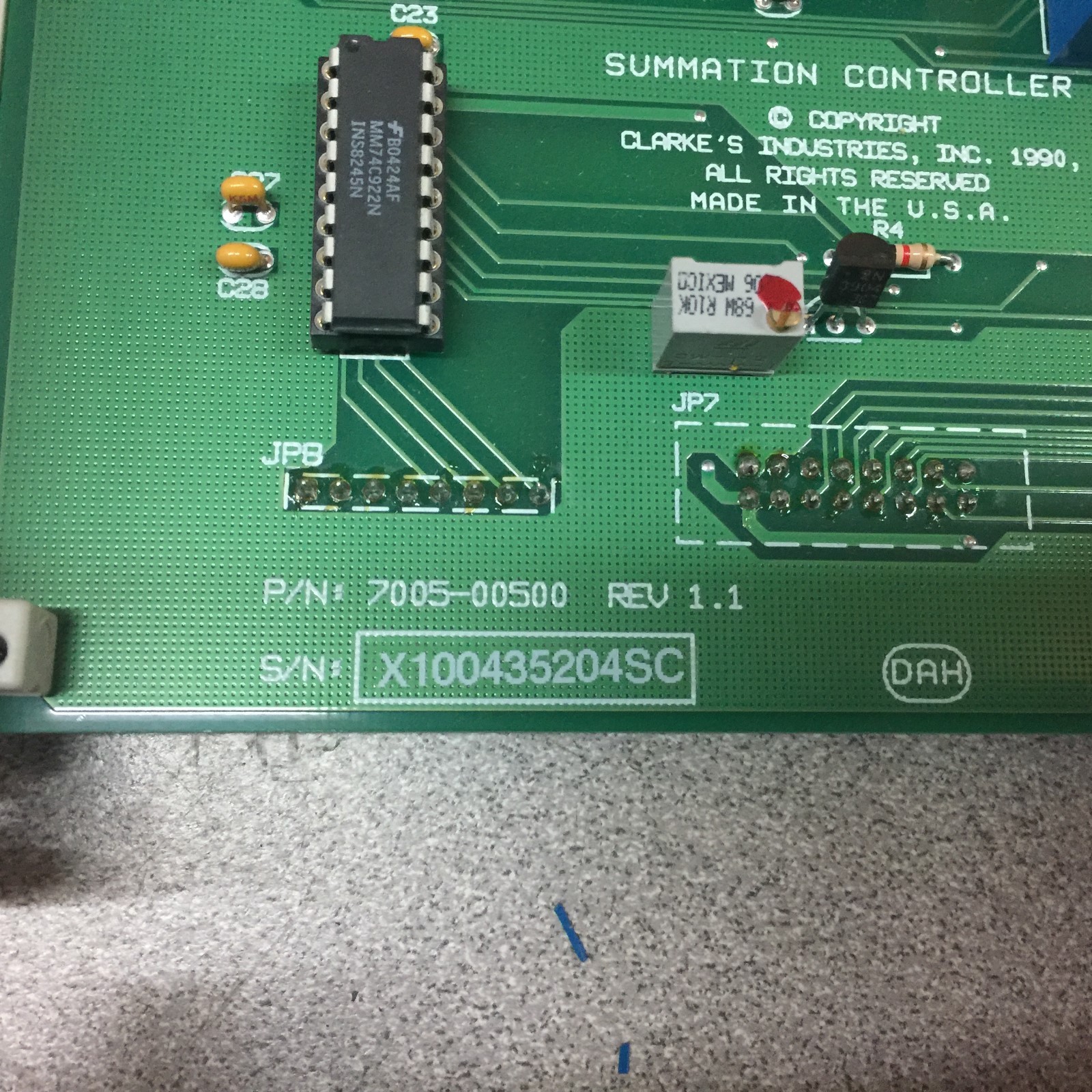 NEW NO BOX SUMMATION CONTROLLER CIRCUIT BOARD 7005-00500 REV 1.1 | eBay