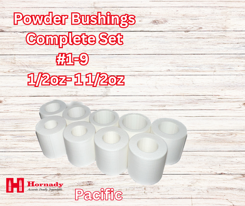 Pacific / Hornady Complete Powder Shot Bushing Set from #s 1-9 1/2oz ...