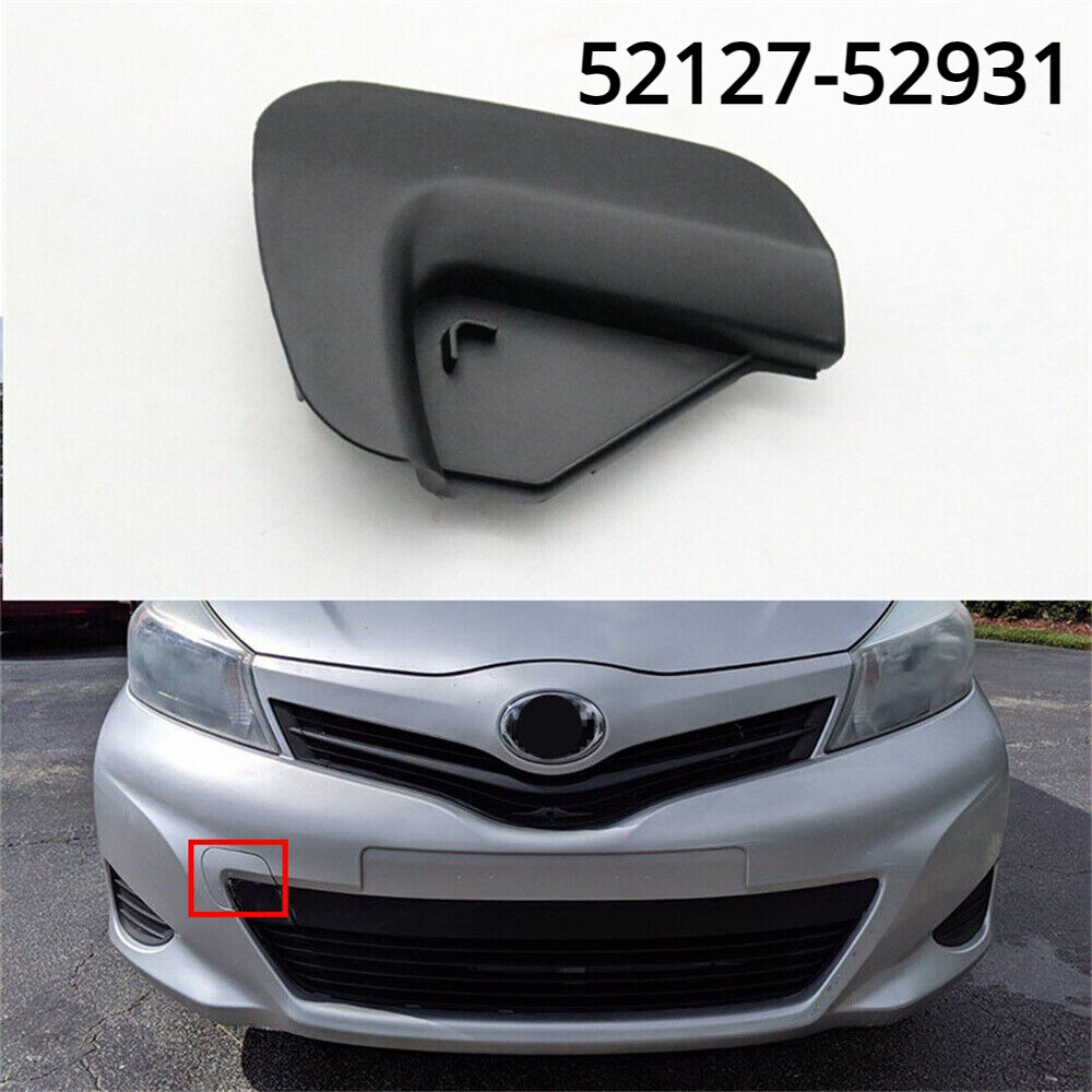1 Pc Tow Eye Cap Front Bumper Hole Fit For Toyota Yaris 2012-2014 52127 ...