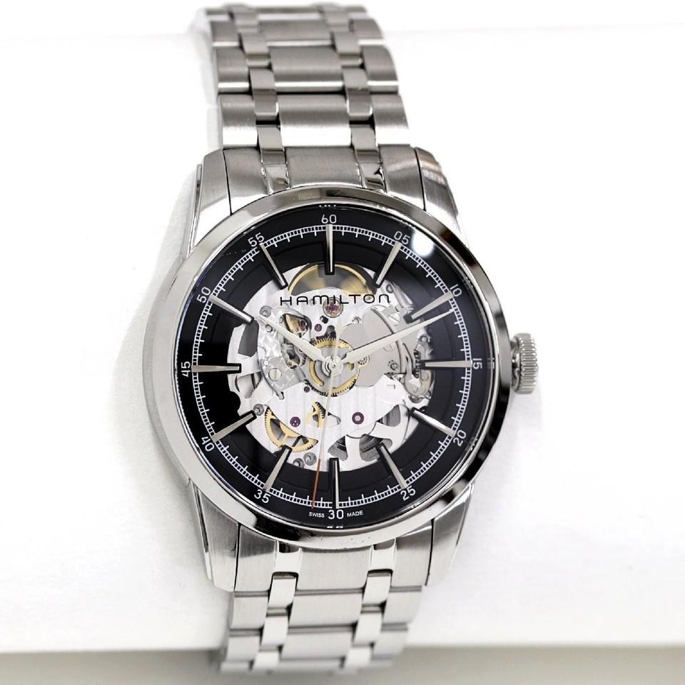 Hamilton American Classic Railroad Skeleton H40655131 Watch See Through ...