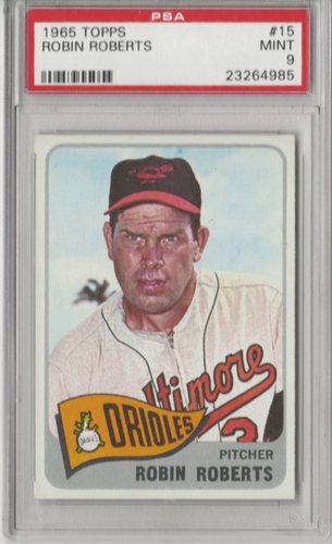 1965 Topps #15 ROBIN ROBERTS PSA 9 MINT 23264985 | eBay