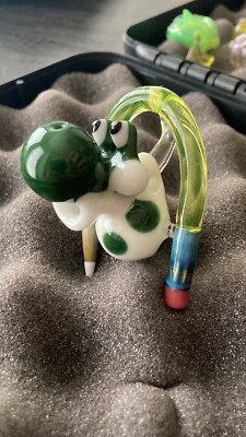 Sherbet Yoshi glass pendant UV reactive | eBay