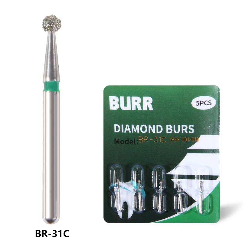20PACKS 100* Dental Dentist Diamond Burs Bur Bits Drill FG 1.6mm For ...