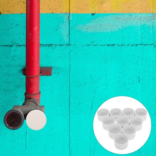 10 Pcs PVC Pipe Cap Spring Hose Clamps Tube Fitting End Caps for Metal ...