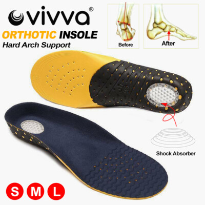 Orthotic Insoles Shoes Arch Support Pain Relief Orthopedic Inner Sole ...
