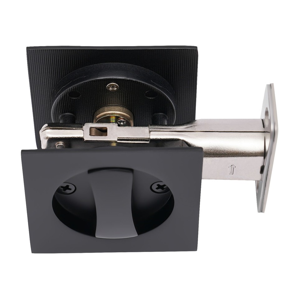 Square Entry Door Cavity Sliding Door Lock Pocket Privacy Lock Zinc ...