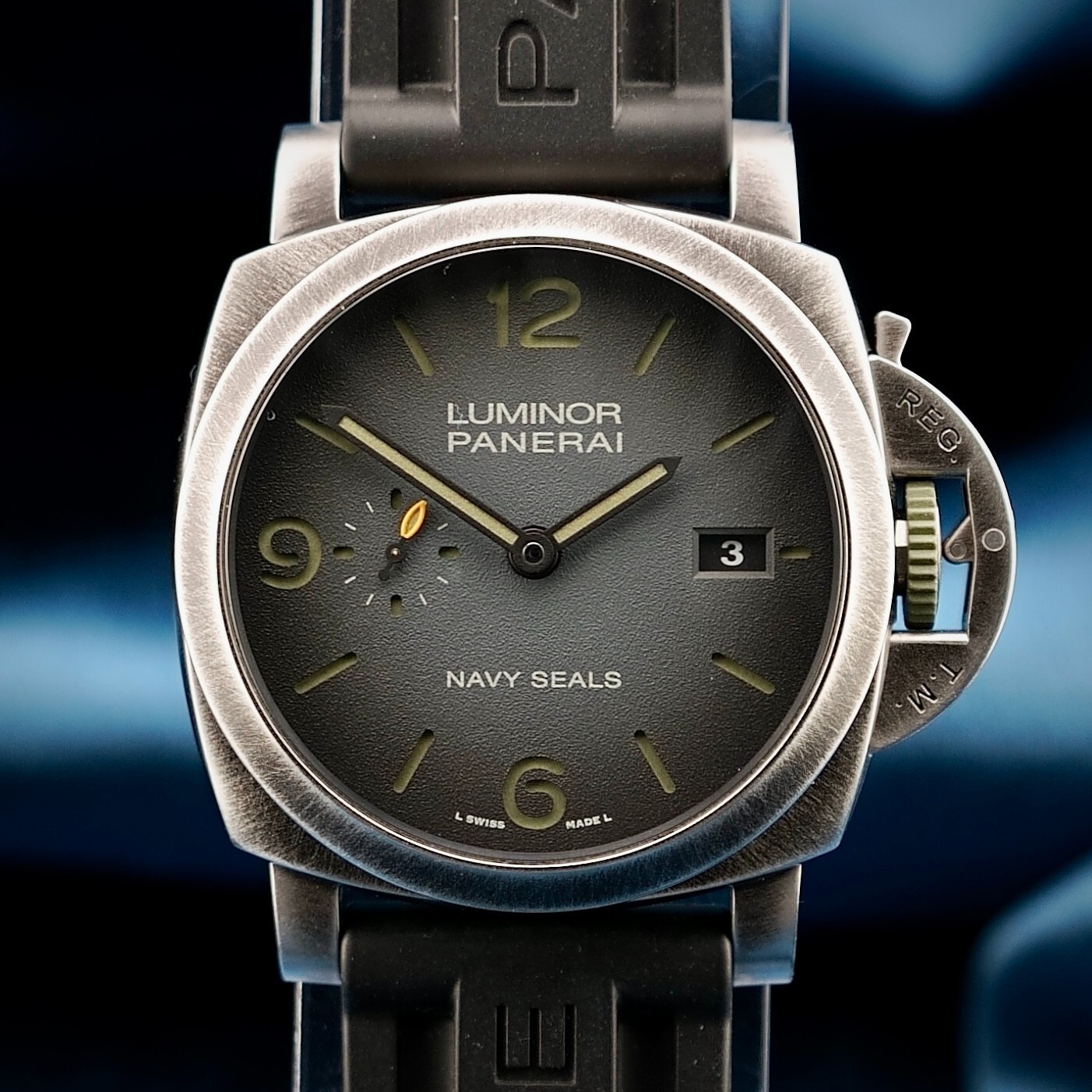 Panerai Luminor Marina Navy SEALS 44mm, PAM01412, Full Set, 4 Straps ...