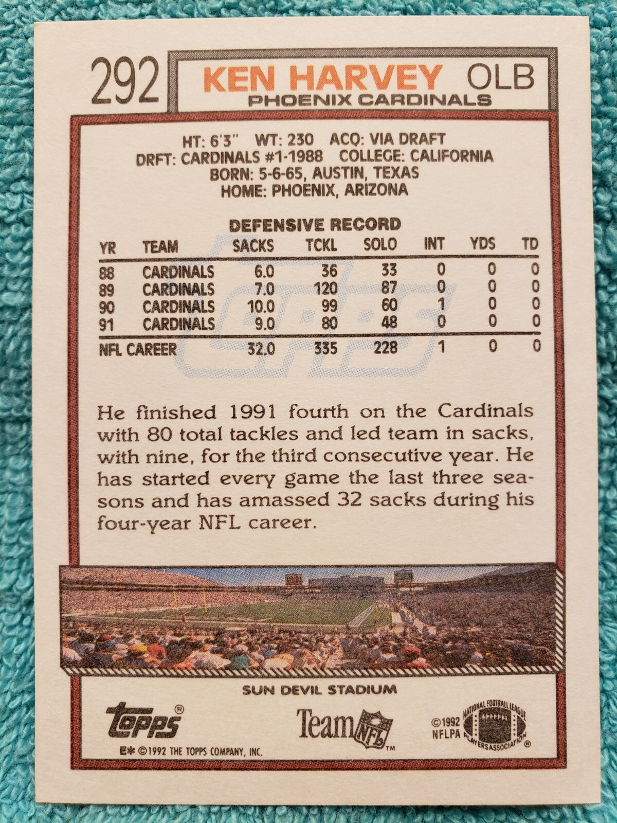 1992 Topps - #292 Ken Harvey for sale online | eBay