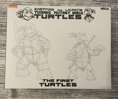 SDCC Exclusive TMNT NECA 40th 2 PACK Eastman Laird 1st Sketch Turtles ...