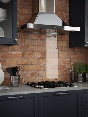 Clear Glass Kitchen Splashback Toughened Heat Resistant Back Panel w ...