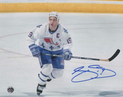 Joe Sakic Autographed 8x10 Photo - Nordiques White Jersey | eBay