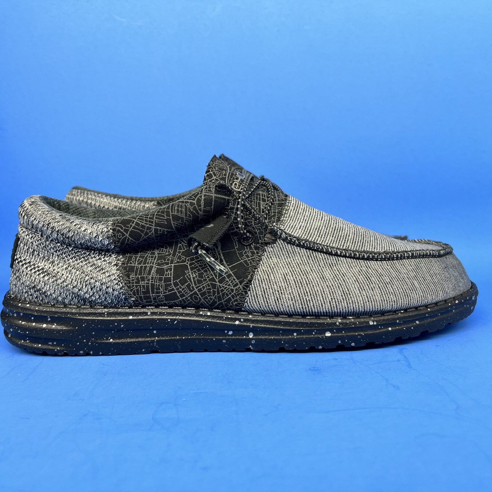 Hey Dude Men's Wally Tri Maps Reflective Shoes 2022 S… - Gem
