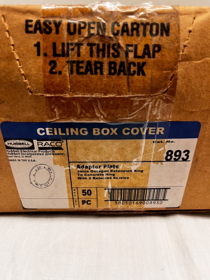 Adapter Plate extension Hubbell Raco 893 Steel City CBA Lot of (18) new ...