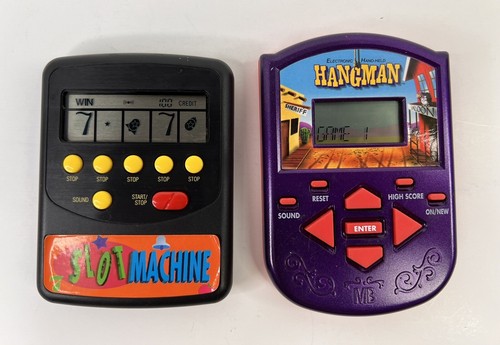 Handheld Video Game Lot - Hangman - Slot Machine - Radio Shack - Hasbro ...