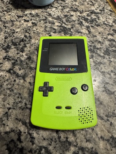 Nintendo Game Boy Color Kiwi Green Handheld Console System *Needs Work ...