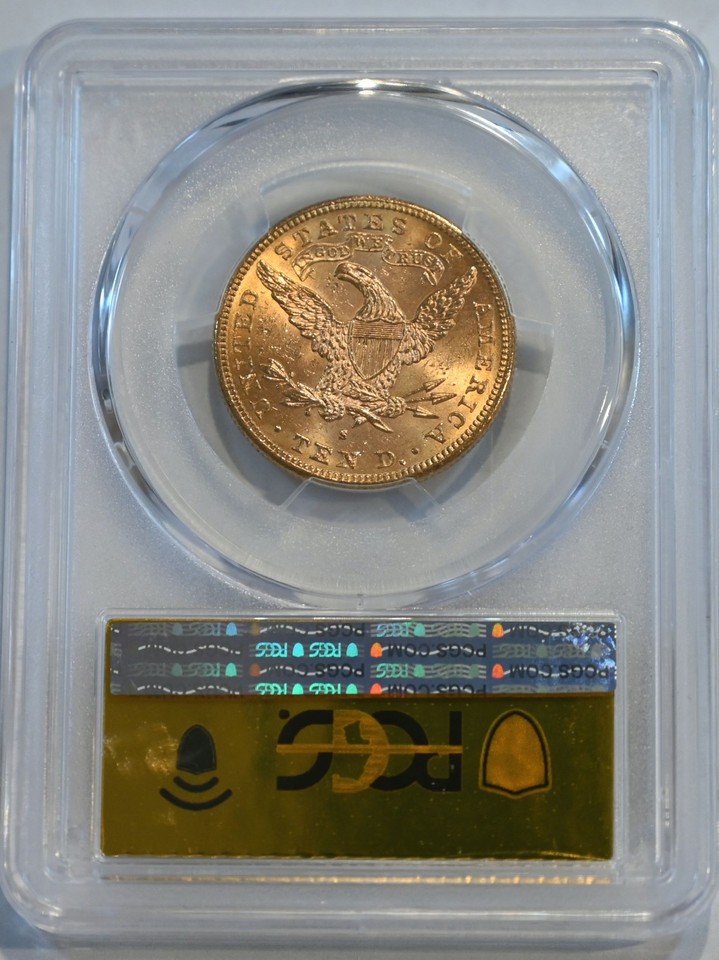 1889 S $10 Gold TEN DOLLAR Liberty $10 PCGS MS63+ PLUS GRADE !!! | eBay