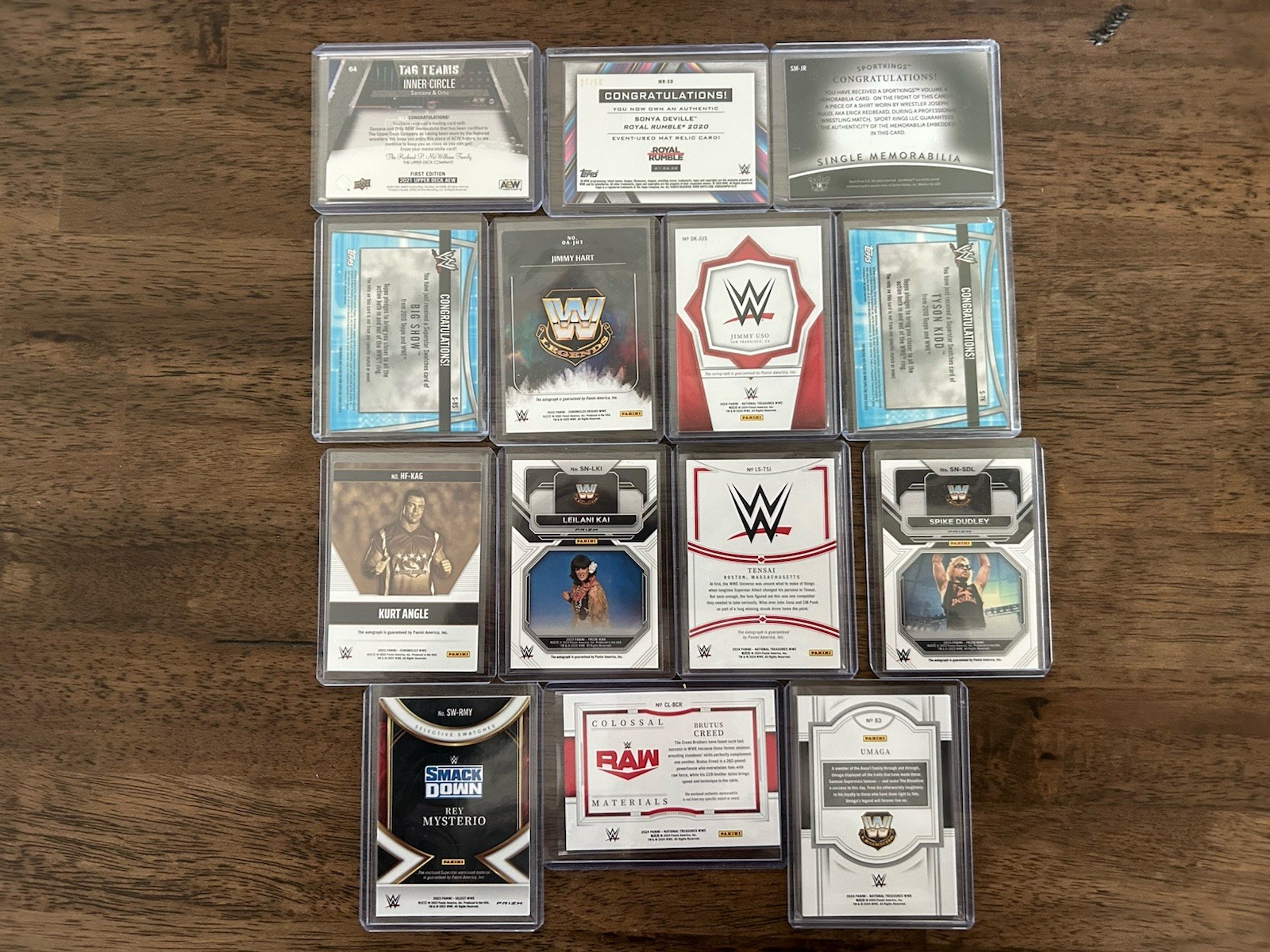 14 WWE Auto Relic Lot Kurt Angle AEW TNA Autograph Spike Dudley ...