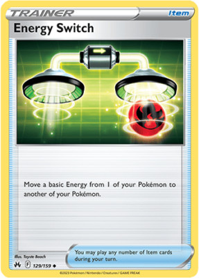 Energy Switch 129/159 Pokémon TCG Crown Zenith | eBay