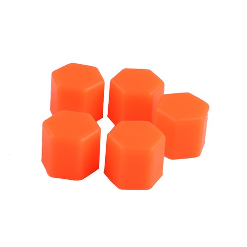 20pcs Silicone Car Wheel Lug Nut Caps Bolt Cover 17mm Orange Replace | eBay
