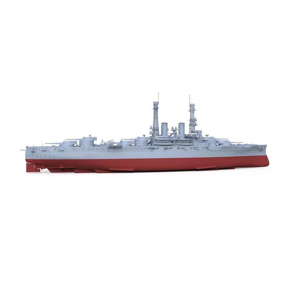 SSMODEL Military Model Kit USN Wyoming Class Arkansas Battleship BB-33 ...