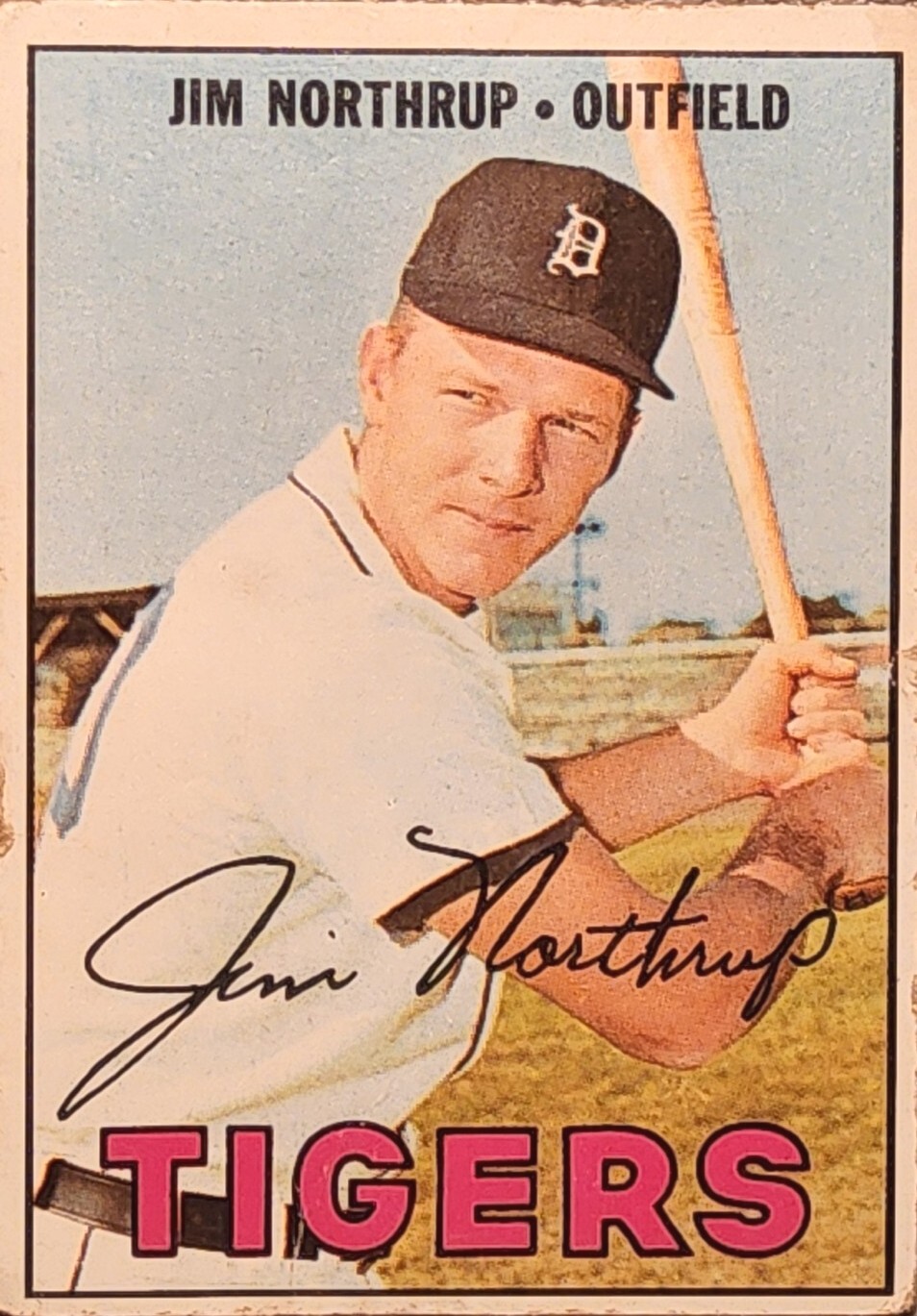 1967 Topps Baseball Card ~ Jim Northrup ~ No. 408 ~ Detroit Tigers ...